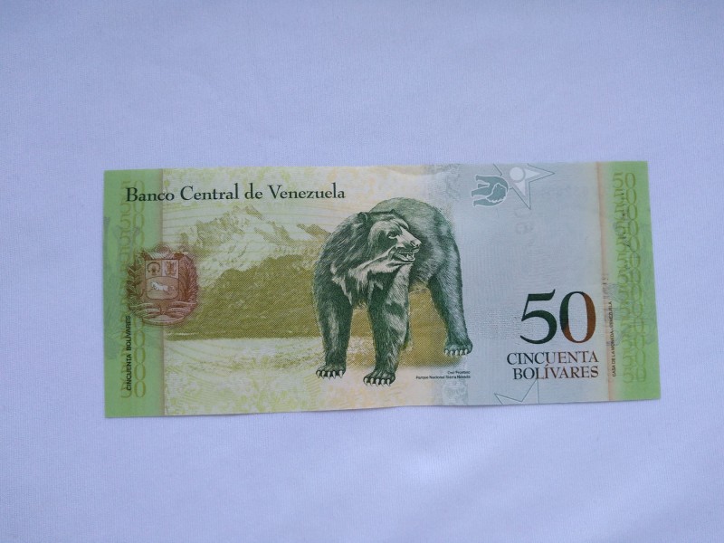 Venecuela 50 bolivara,2015 god.UNC