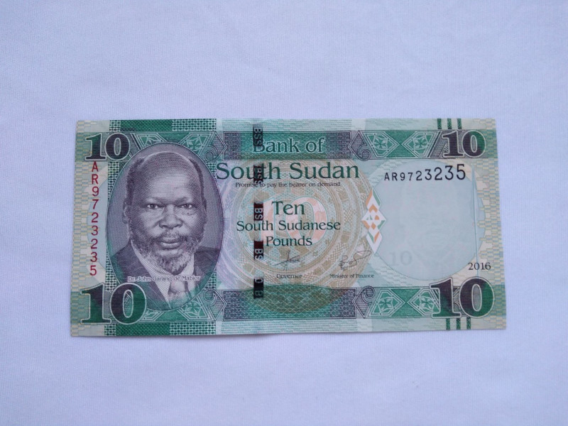 Južni Sudan 10 pounds,2016 god.UNC