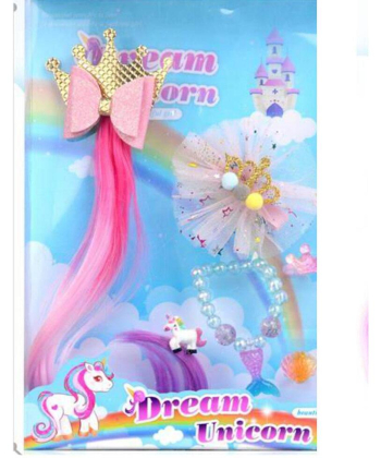 Rajf za kosu za devojčice Unicorn pramen - 34076