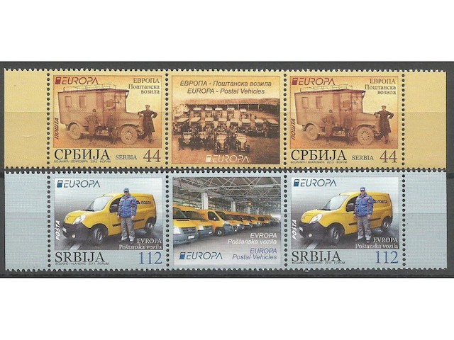 Srbija,Europa CEPT 2013.,niz od 3,čisto