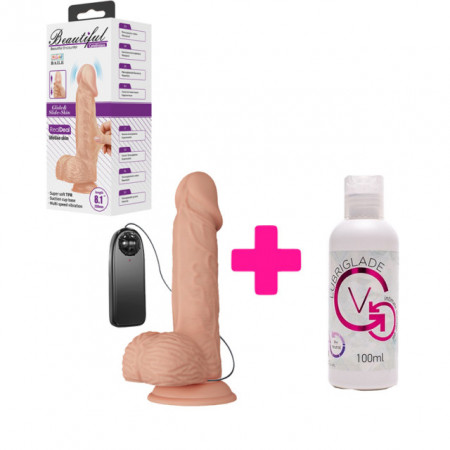 Mekani Vibro Dildo 21cm i Lubrikant | KOMBINUJ I UŠTEDI 71