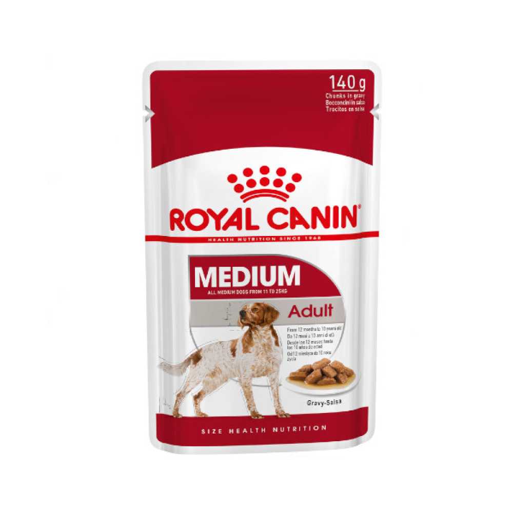 Royal Canin hrana za pse Medium Adult - sosić 10x140g