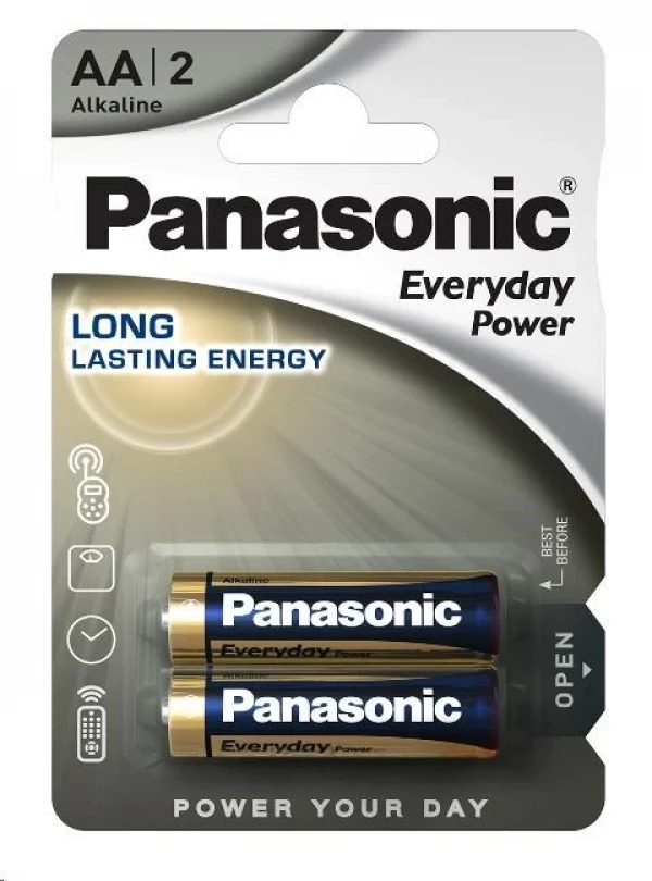 Panasonic baterije LR6EPS/2BP-AA Alkalne Everyday 2 komada