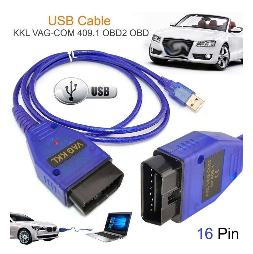 USB VAG-COM 409.1, OBD2 KKL Dijagnostika za VW, Audi, Škoda, Seat