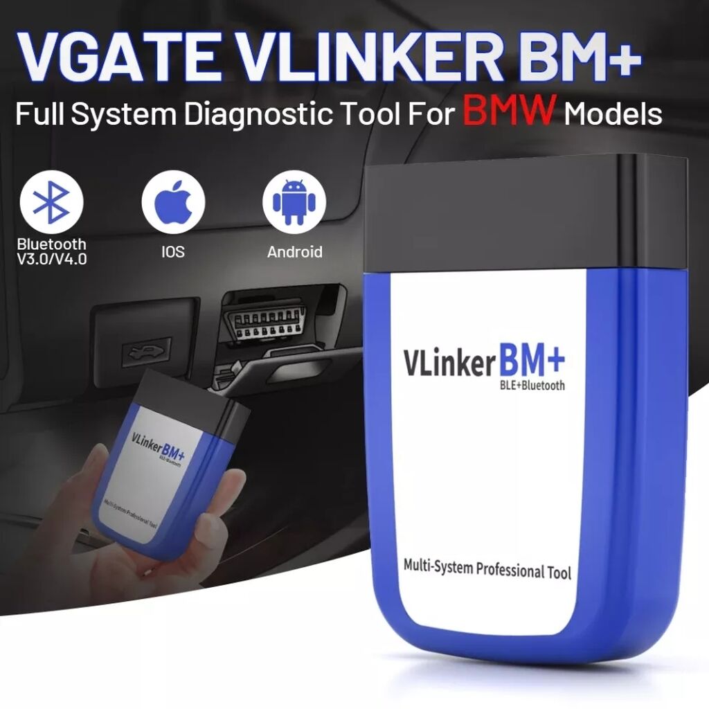 Vgate vLinker BM+ V2.2 Bluetooth 4.0 OBD2 za BMW Auto dijagnostički