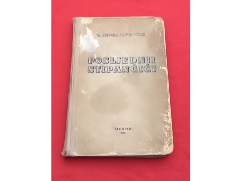 Poslednji Stpančići Vjenceslav Novak