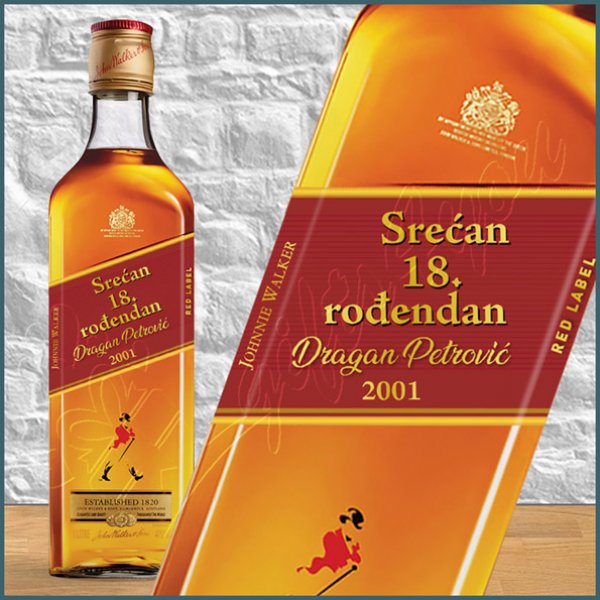 Srećan 18 rođendan whiskey Johnnie Walker