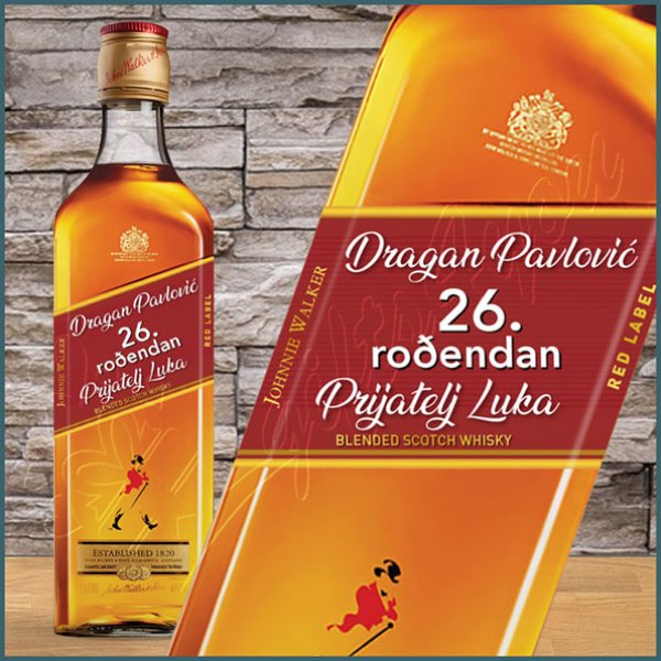 Srećan rođendan od prijatelja whiskey Johnnie Walker