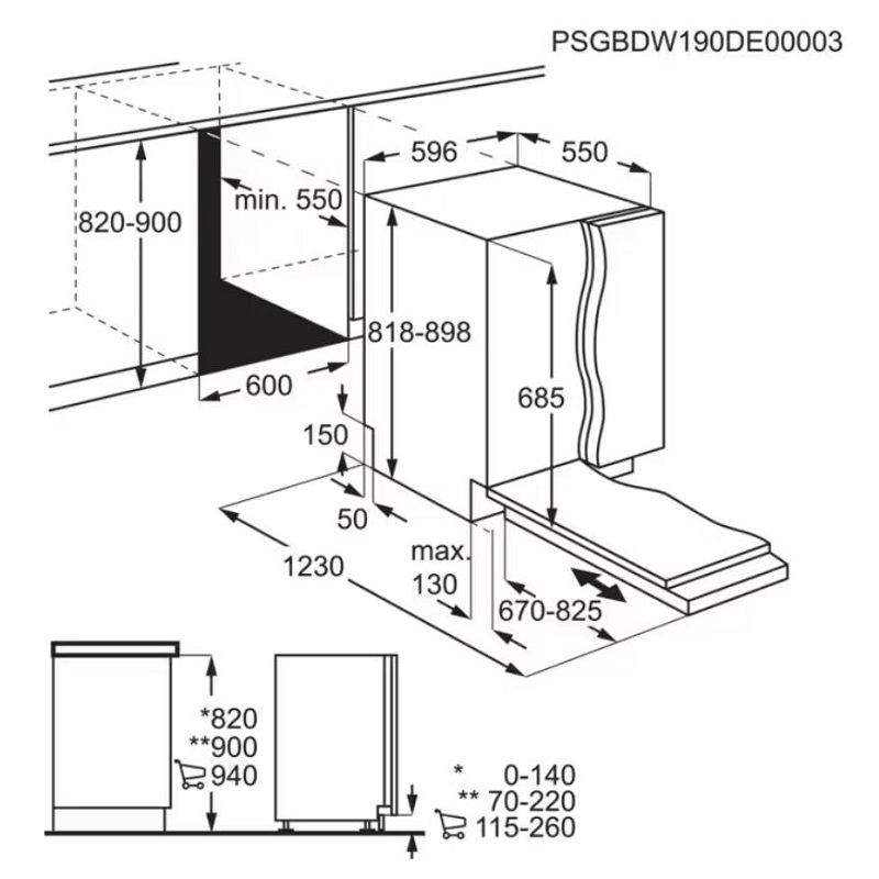 AEG ugradna sudomašina FSE74707P