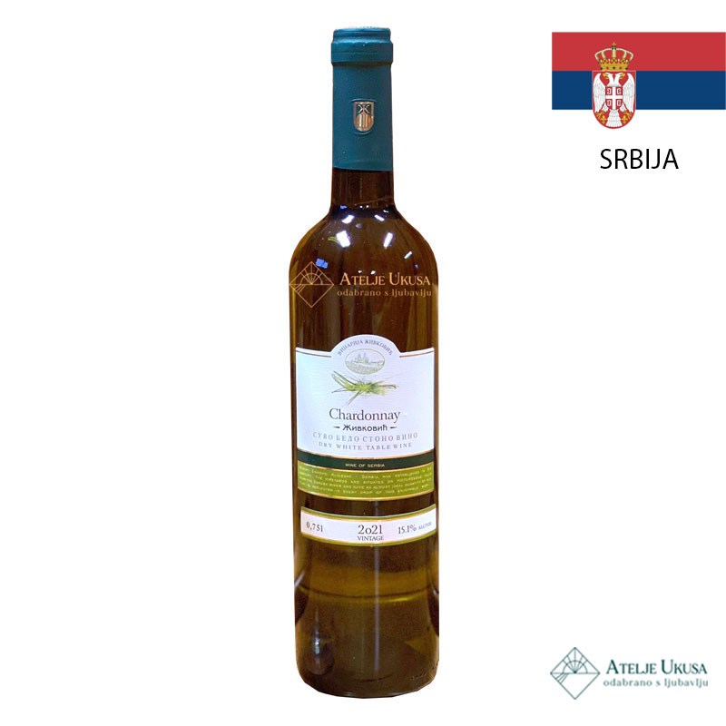 Vinarija Živković Chardonnay, Belo Vino 0.75l