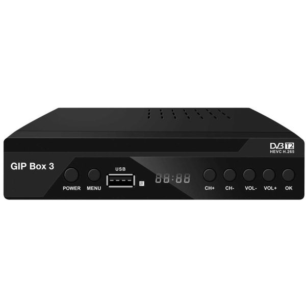 GOLDEN INTERSTAR Prijemnik zemaljski, DVB-T2, H.265, HDMI, SCART - GIP Box 3