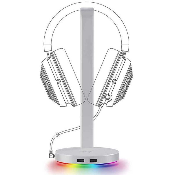 Base Station V2 Chroma Mercury - Headphone Stand with USB 3.1 and 7.1 Surround Sound