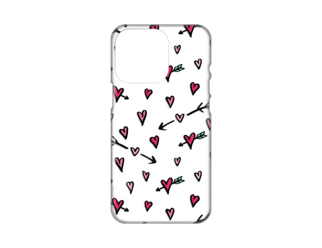 3G Print Skin Heart Pattern zaštitna maska za iPhone 14 Pro