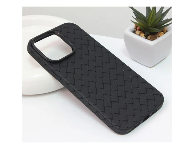 3G Weave case crna zaštitna maska za mobilni iPhone 14 Pro Max 6.7