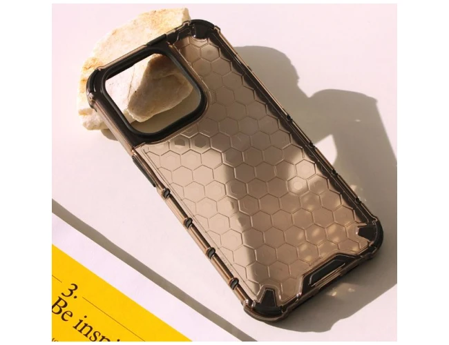 3G Honeycomb crna zaštitna maska za mobilni iPhone 14 Pro 6.1