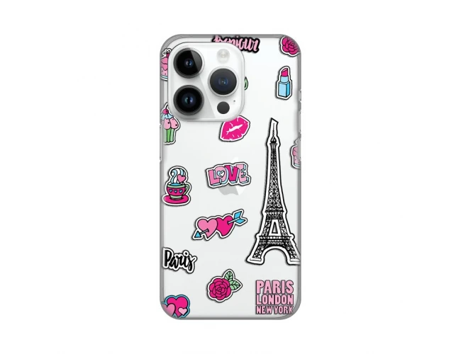 3G Print Skin Love Paris zaštitna maska za iPhone 14 Pro