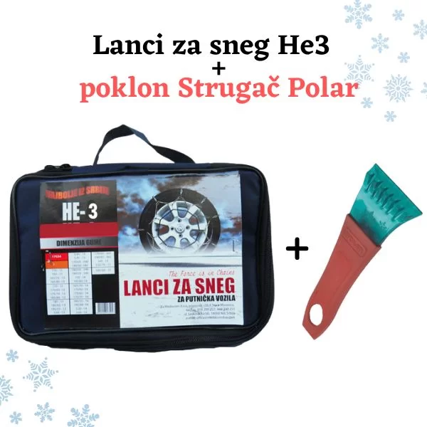 Lanci za sneg Sila He3 12mm plus poklon Strugač Polar
Lanci za sneg Sila He3 12mm plus poklon Strugač Polar