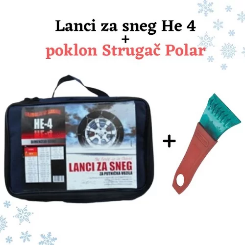 Lanci za sneg Sila He4 12mm plus poklon Strugač Polar
Lanci za sneg Sila He4 12mm plus poklon Strugač Polar