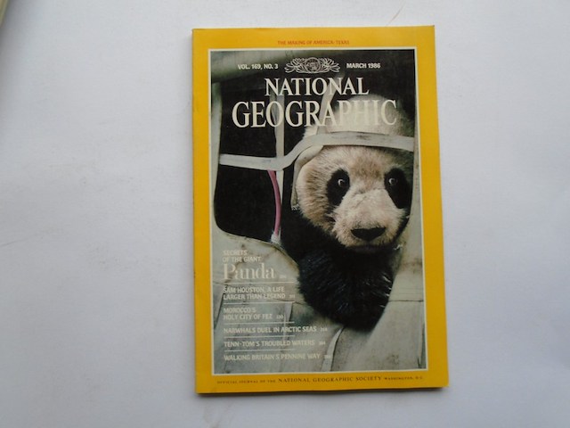 National geographic ENG mart 1986. Panda