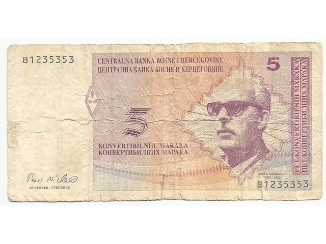 Bosna i Hercegovina 5 konvertibilnih maraka 1998.