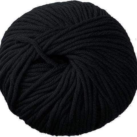 DMC WOOLLY 5 MERINO WOOL CRNA 50G /80M