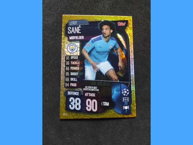 Topps Ch.League 2019/2020 Record Holders Leroy Sane