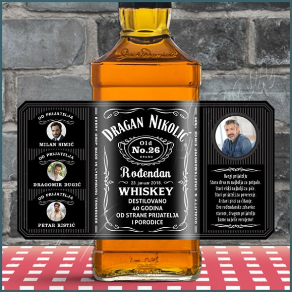 Srećan rođendan whiskey Jack Daniels