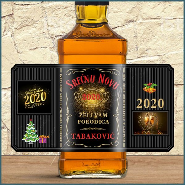 Srećna nova godina whiskey Jack Daniels