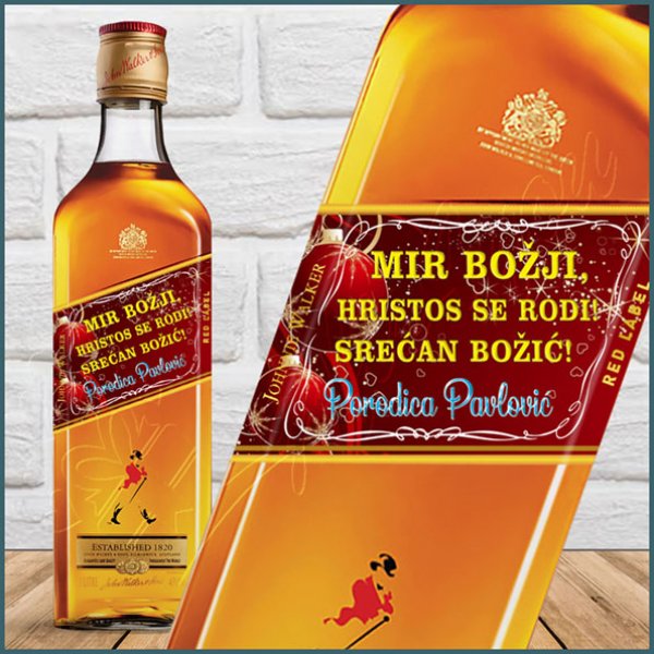 Mir božji hristos se rodi whiskey Johnnie Walker