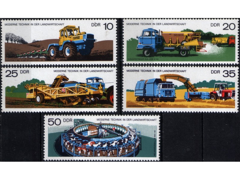 kt547 12.jul1977 DeutscheDR Mi2236-40 **
