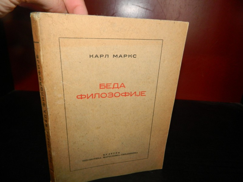 Beda filozofije, Karl Marks
