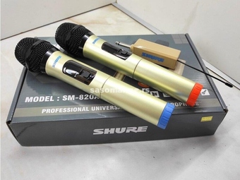 Bezicni mikrofon SET profesionalni 2 mikrofona SHURE SM-820a