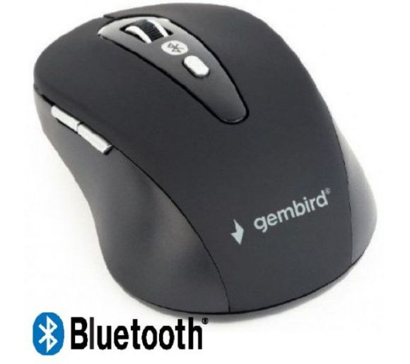GEMBIRD - MUSWB-6B-01 Gembird Bezicni BLUETOOTH mis opticki USB 800-1600Dpi black 95mm