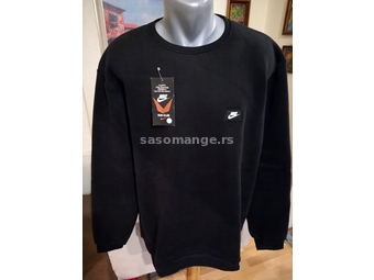 Novi muski pamucni duks Nike Crni 3XL Debeli Zimski