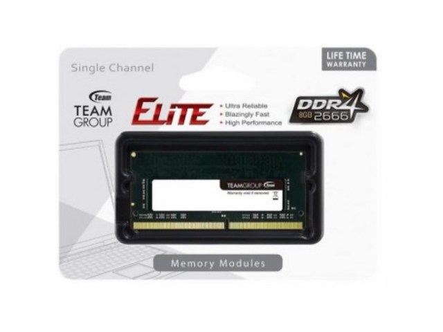 TeamGroup DDR4 TEAM ELITE SO-DIMM 8GB 2666MHz 1.2V 19-19-19-43 TED48G2666C19-S01