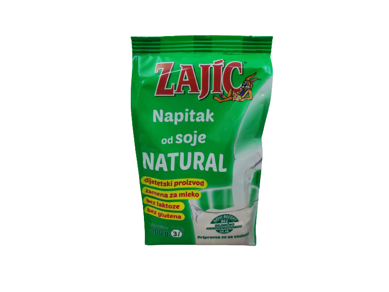 MLEKO SOJINO NATURAL 300g - ZAJIC ZELENO