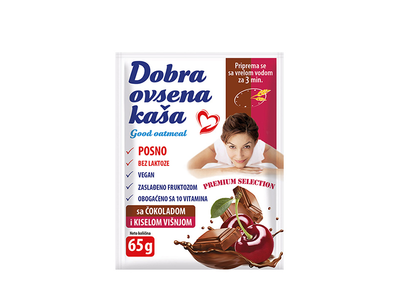 OVSENA DOBRA KAŠA SA ČOKOLADOM 65gr