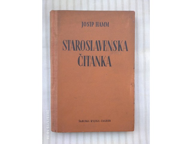 Staroslavenska citanka-Josip Hamm