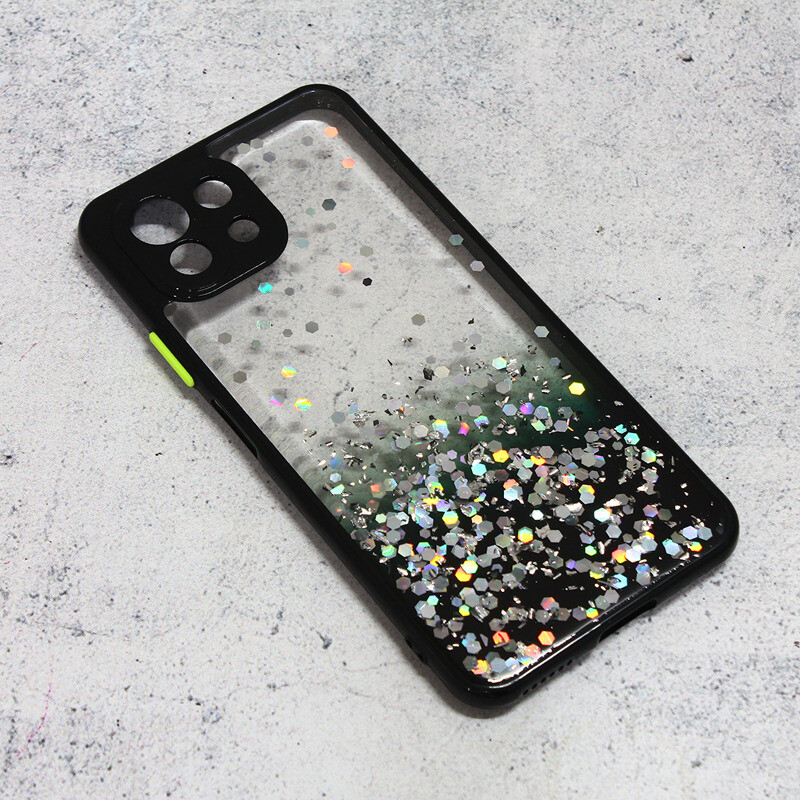 Maskica Frame Glitter za Xiaomi Mi 11 Lite crna