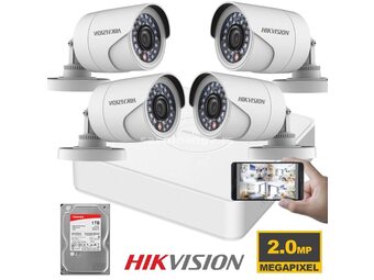 Video nadzor komplet sa 4 bulet kamere Hikvision