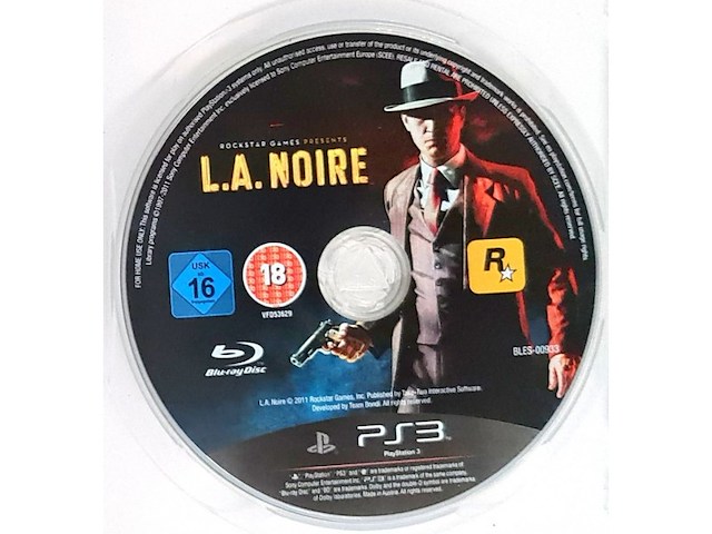 L.A. Noire   PS3 samo disk