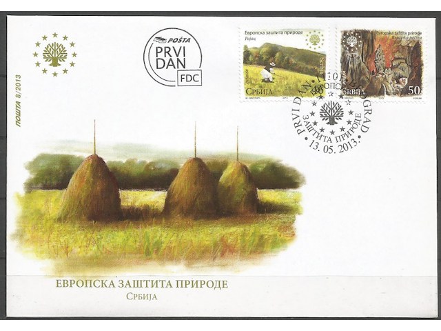 Srbija,Zaštita prirode 2013.,FDC