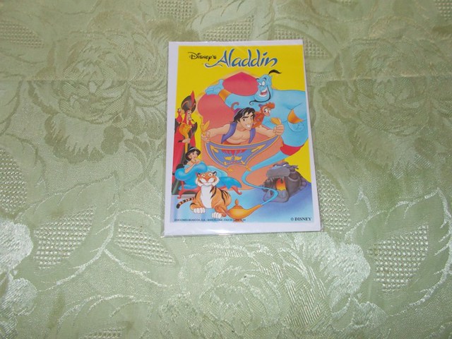 Aladdin - Walt Disney cestitka iz 90-ih godina - NOVO