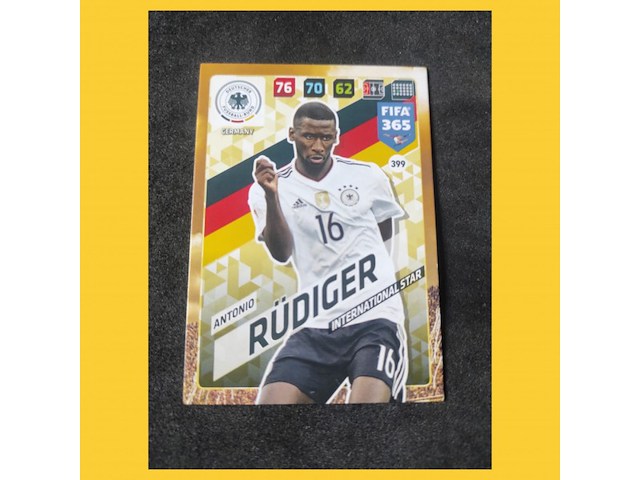 Fifa 365 2018 Adrenalyn broj 399 Antonio Rudiger Int.St