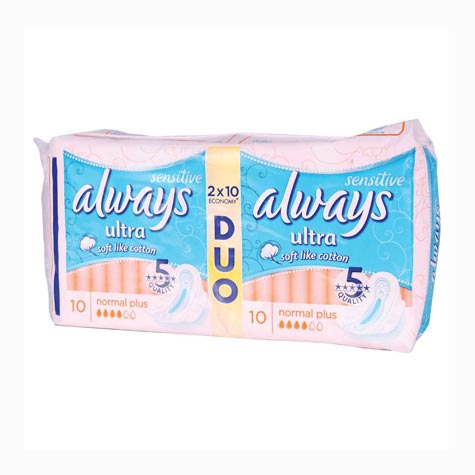 ALWAYS ULTRA SENSITIVE NORMAL PLUS DUO A20