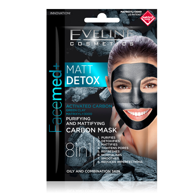 EVELINE FACEMED MATT DETOX MASKA ZA LICE 5ML A2