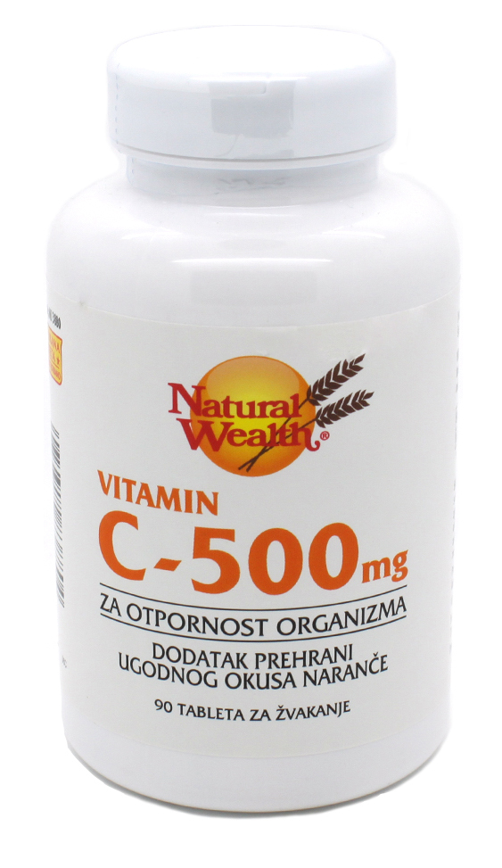 NATURAL WEALTH VITAMIN C 500 TABLETE ZA ŽVAKANJE A90