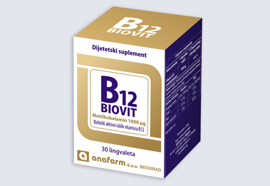 VITAMIN B12 LINGVALETE BIOVIT