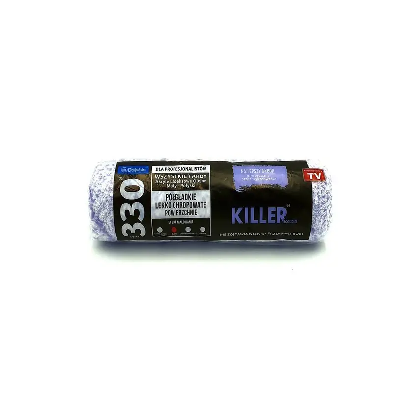 BLUE DOLPHIN Rezervni valjak za farbanje 330 Killer 18 cm Nit 9 mm beli