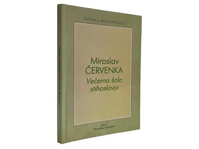 Miroslav Červenka - Večerna šola stihoslovja